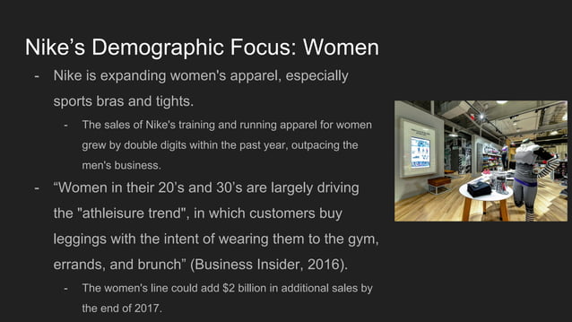 The Global Presence and Demographic Focus of Nike