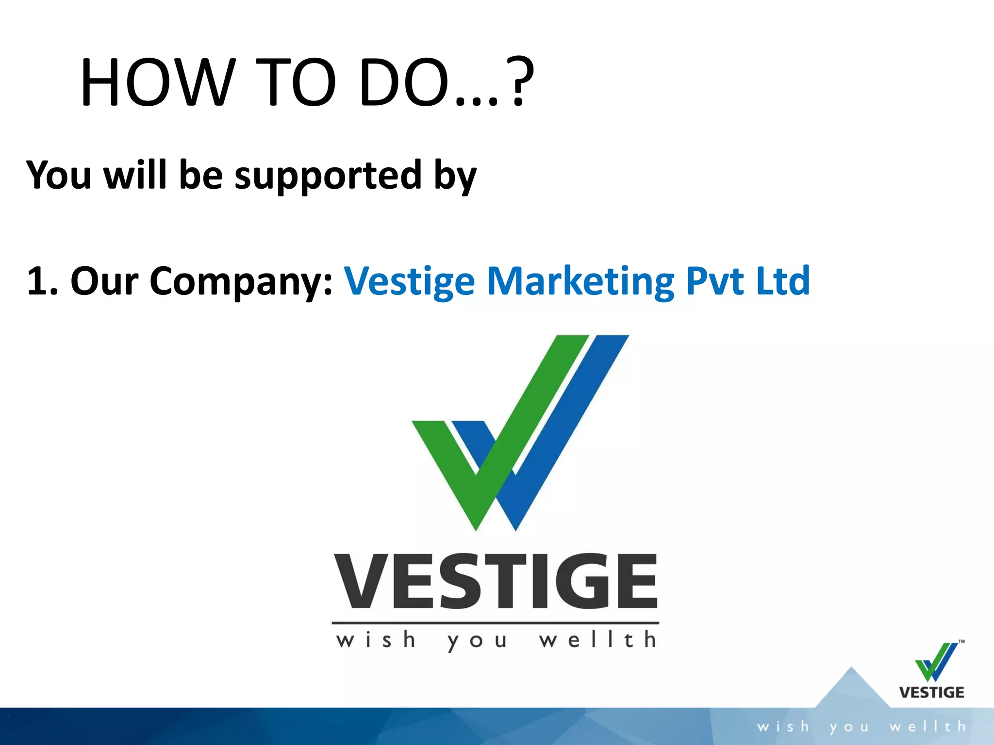 VESTIGE PLAN PRESENTATION | PDF