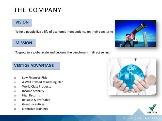VESTIGE PLAN PRESENTATION | PDF