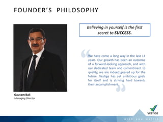 VESTIGE PLAN PRESENTATION | PDF