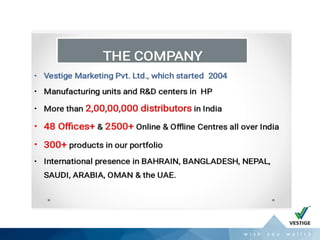 VESTIGE PLAN PRESENTATION | PDF