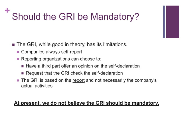 The Global Reporting Initiative Pptx