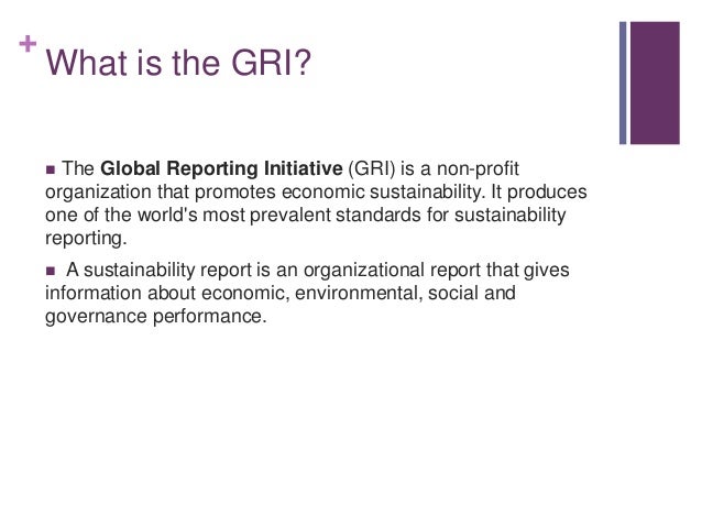 The Global Reporting Initiative