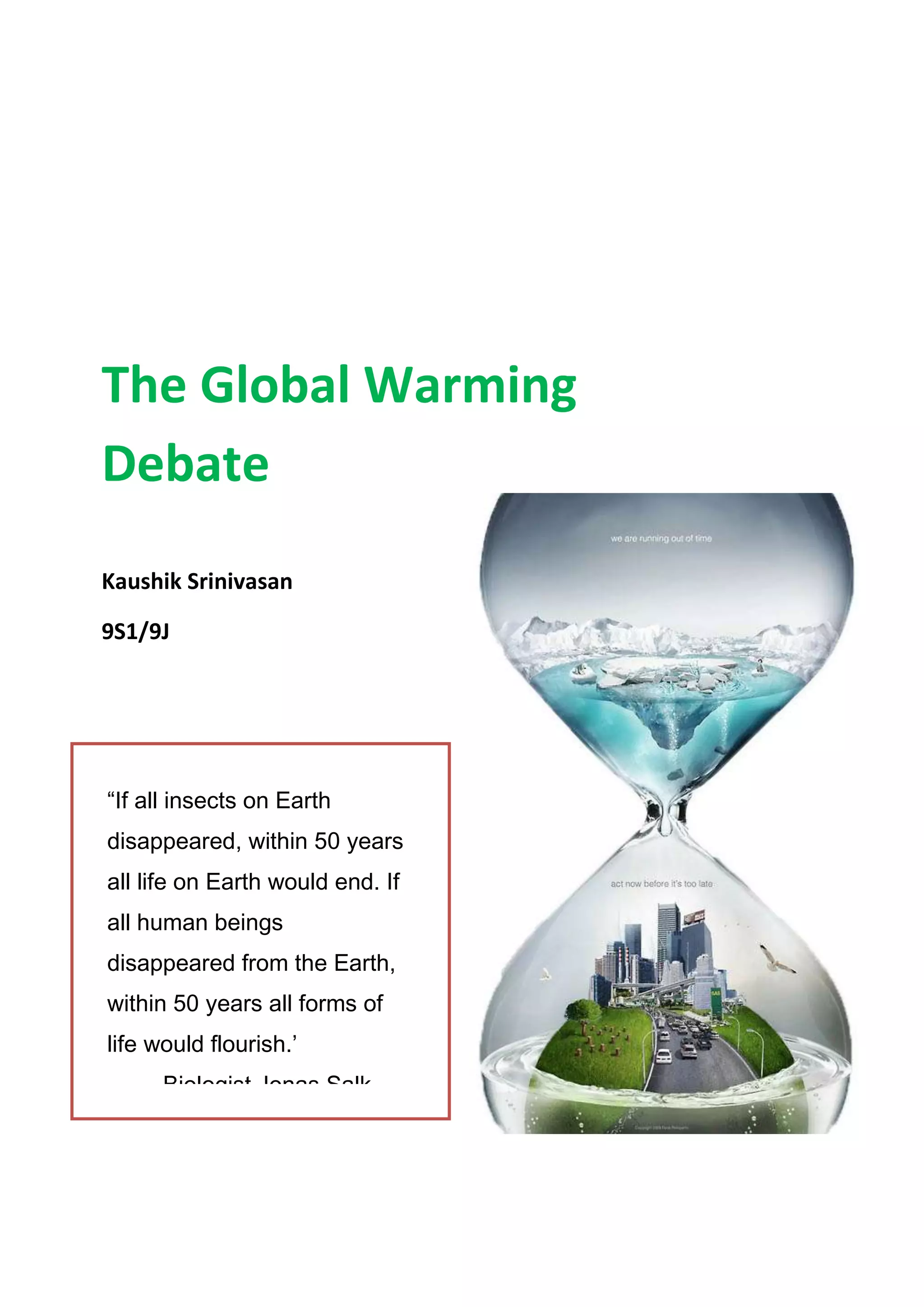 The Global Warming Debate | DOCX