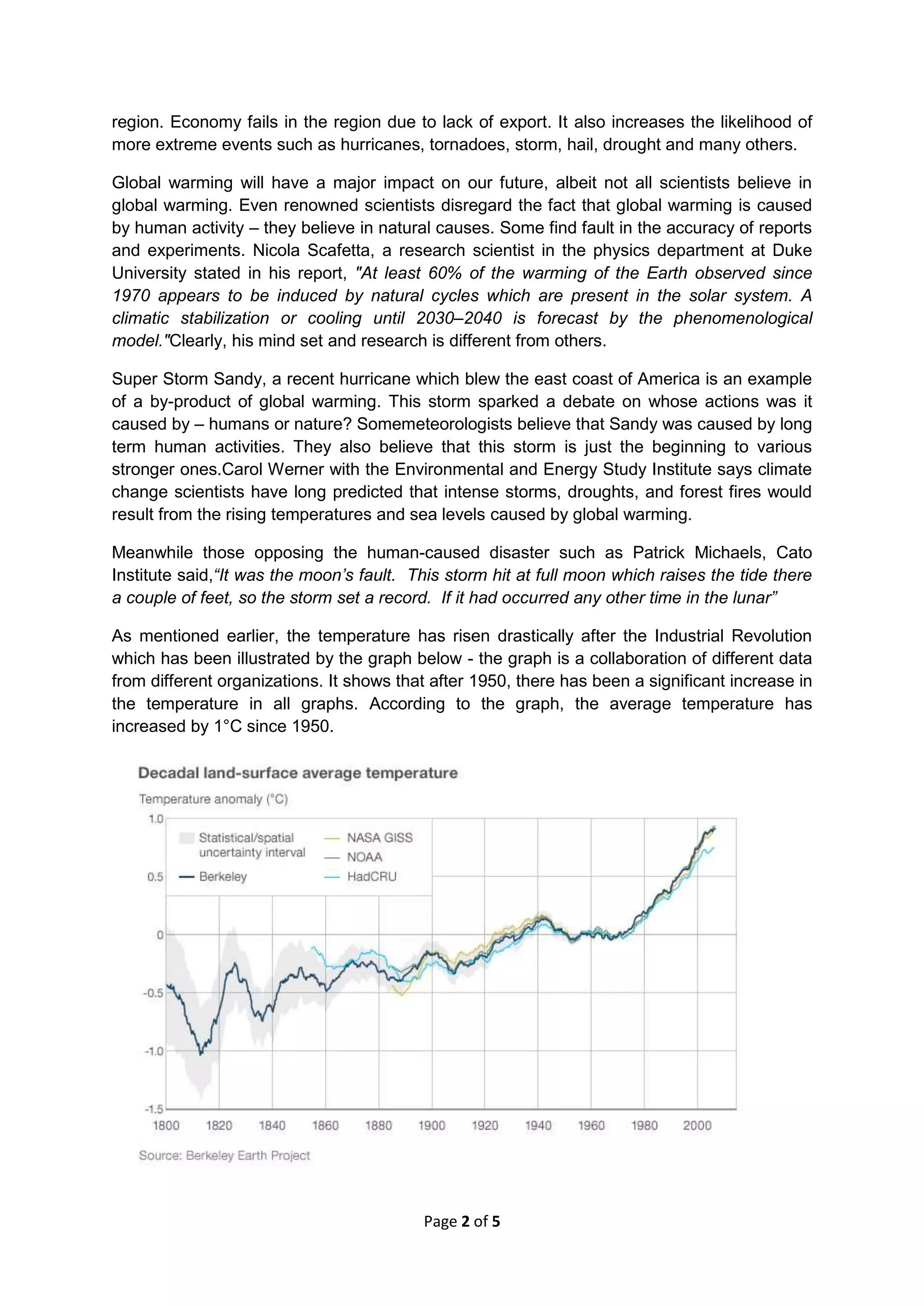 The Global Warming Debate | DOCX