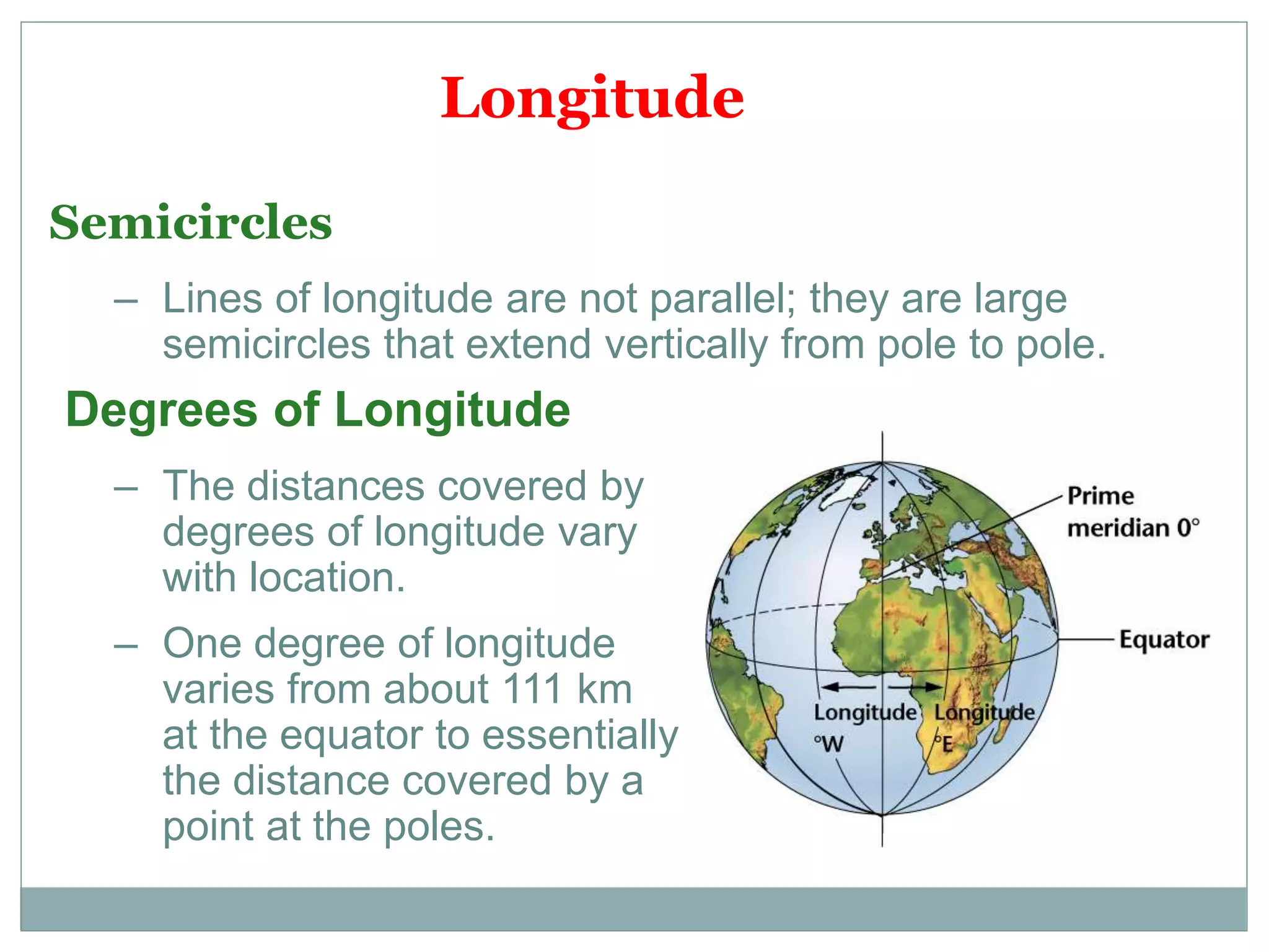 The Globe And It's Features | PPT