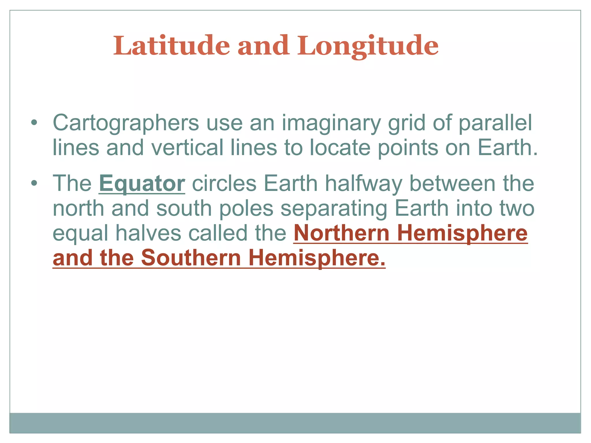 The Globe And It's Features | PPT