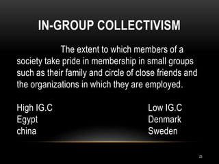 The globe framework for assessing culture | PPTX