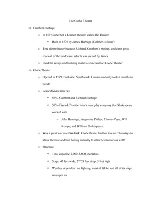 The globe theater | PDF