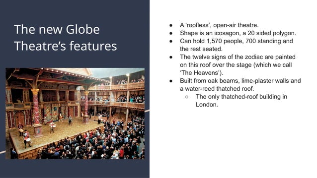 The Globe Theatre Literature [presentation | PPT