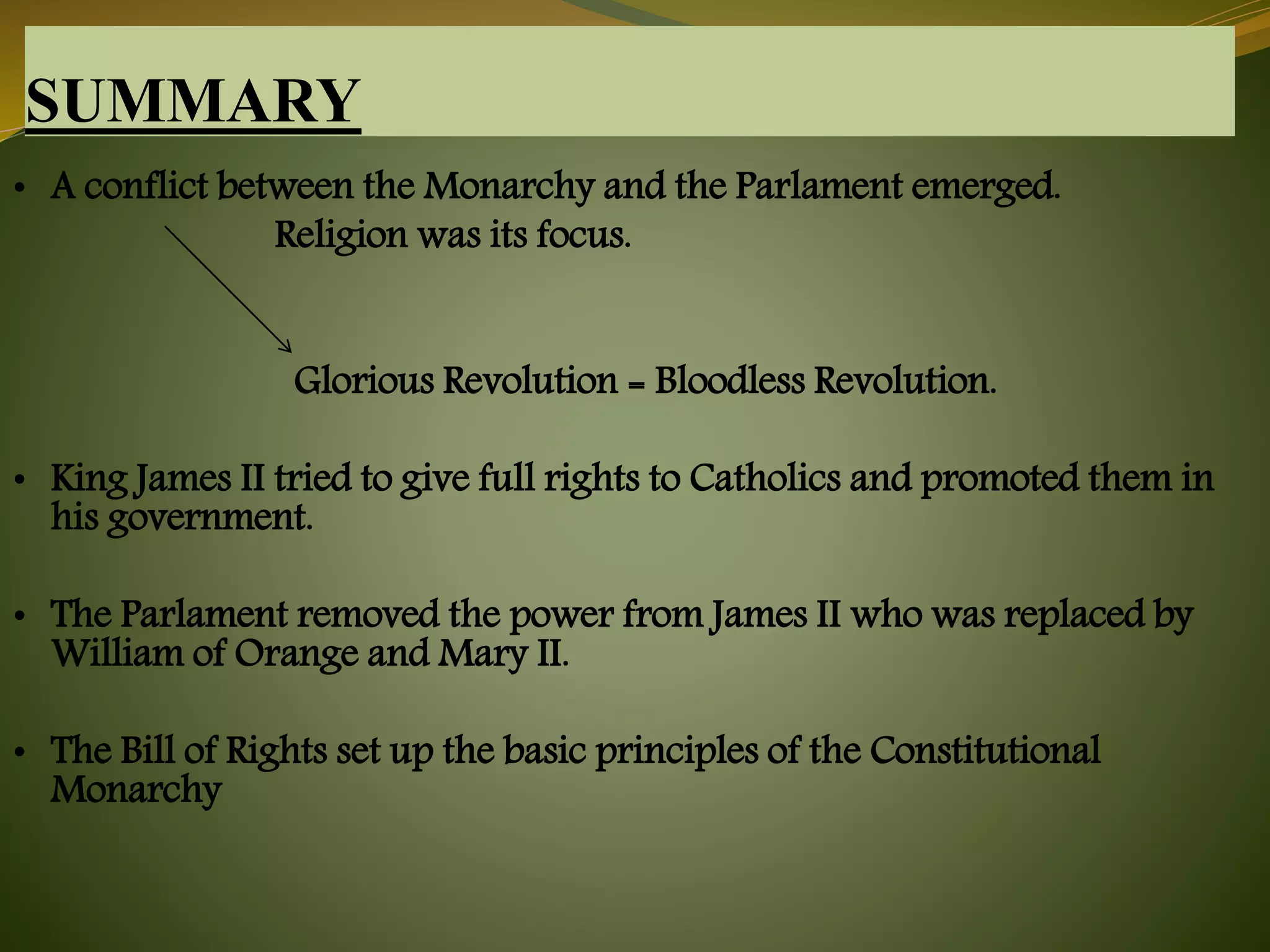 Glorious Revolution | PPTX