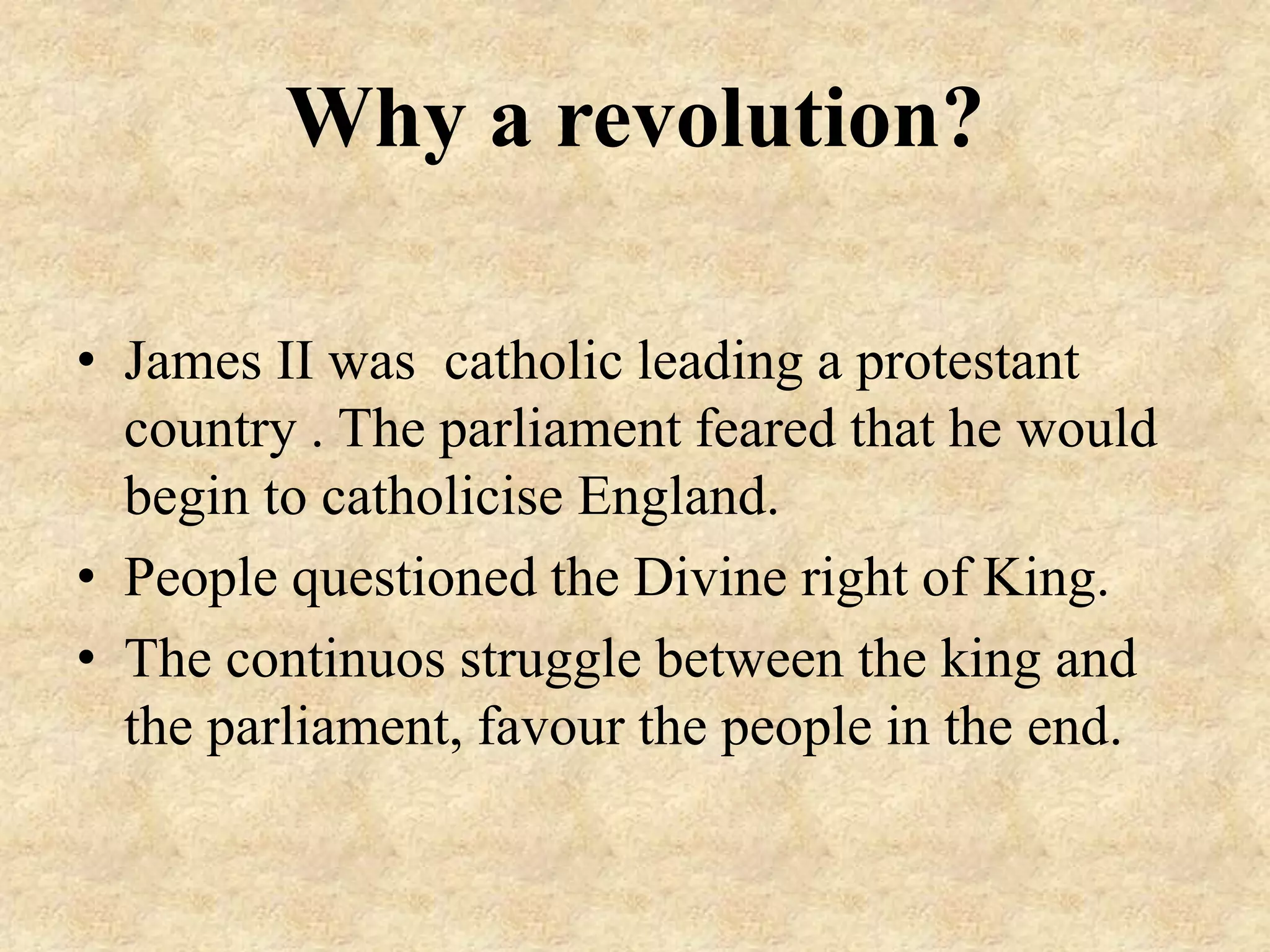The glorious revolution | PPSX