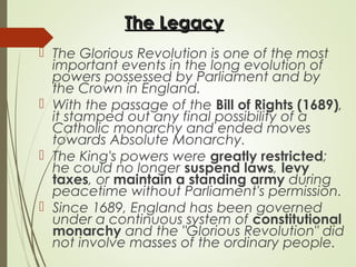 The glorious Revolution of England | PPT