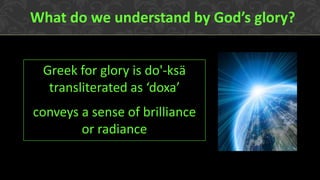 The Glory of God | PDF