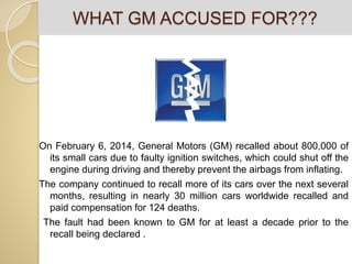 The GM Recalls!! | PPTX