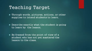 The goal for teaching | PPTX