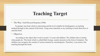 The goal for teaching kindergarten | PPTX