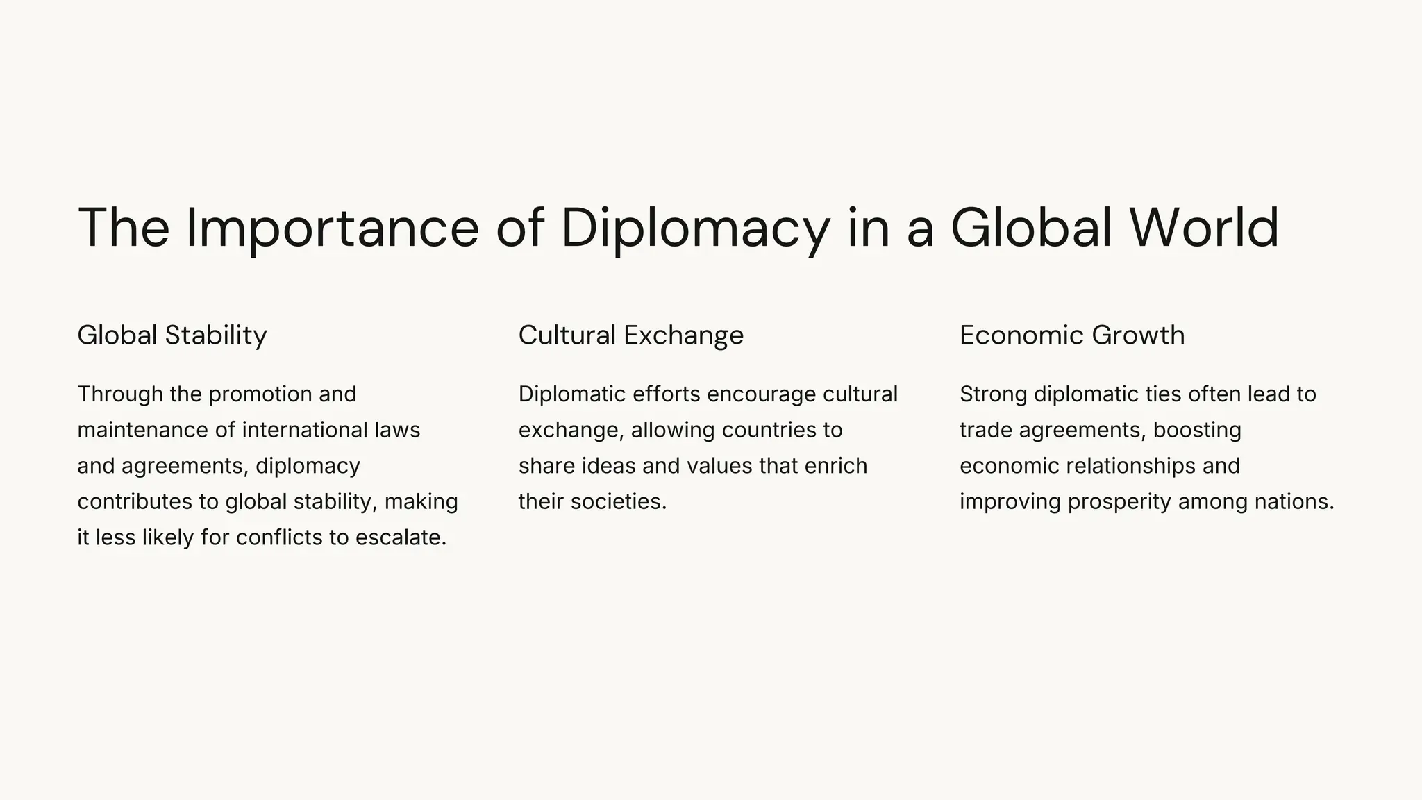 The Goal of Diplomacy and fundamental of diplomacy | PDF
