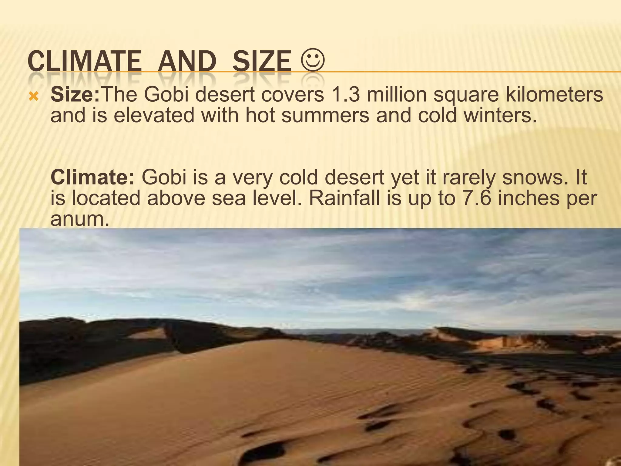 The gobi desert | PPTX