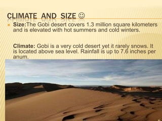 Gobi Desert Climate
