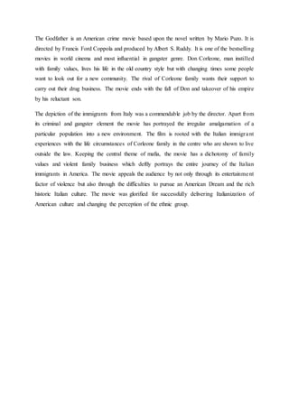 The godfather | DOCX