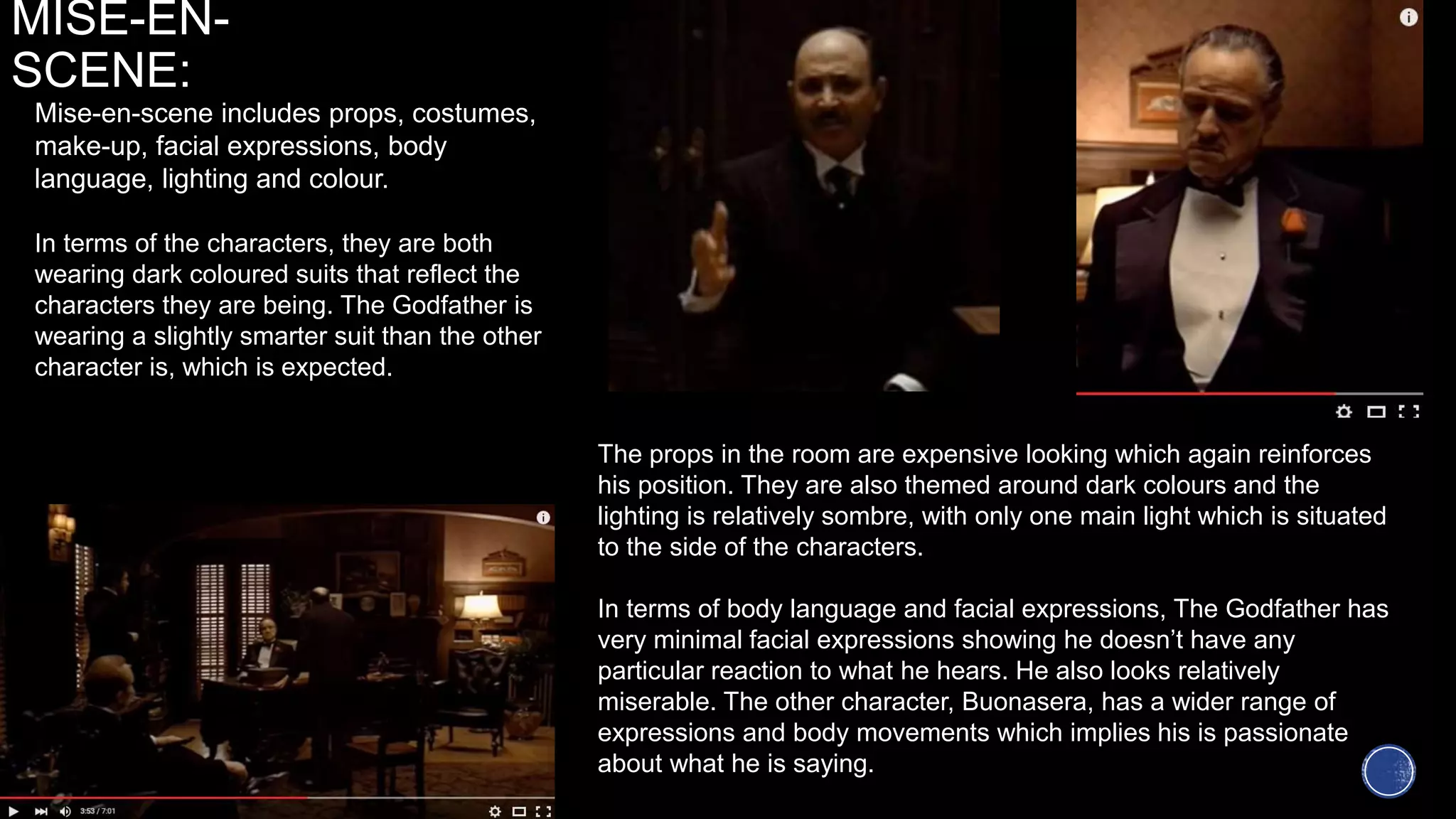 The godfather opening sequence analysis | PPTX