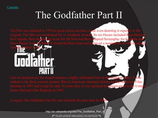 The godfather part i presentation | PPTX