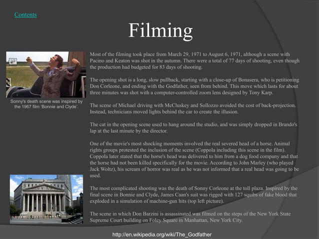 The godfather part i presentation | PPTX | Movies | Entertainment