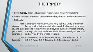 THE GOD-HEAD: A lock at the God of heave | PPT