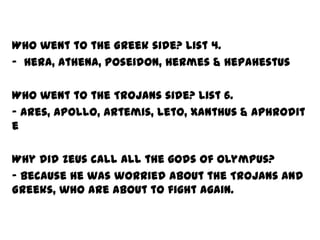 The god's join the battle | PPT