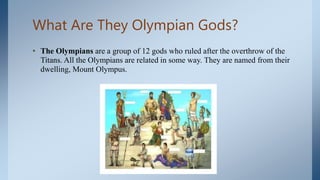 The Gods of Olympus(School Project) | PPTX