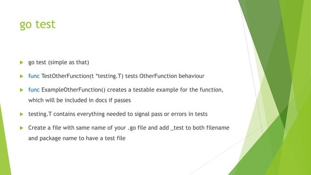 The GO Language : From Beginners to Gophers | PPT
