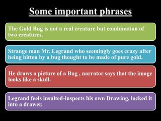 The Gold Bug: A Critique by Kaushal Desai | PPTX