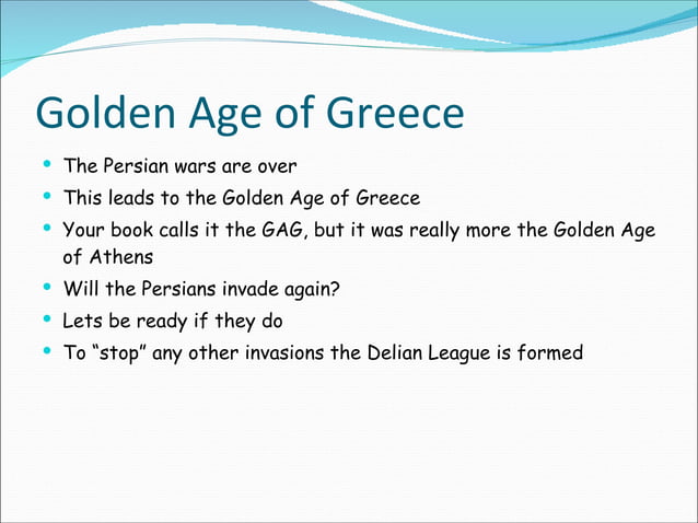 The Golden Age Of Athens (Uh I | PPT