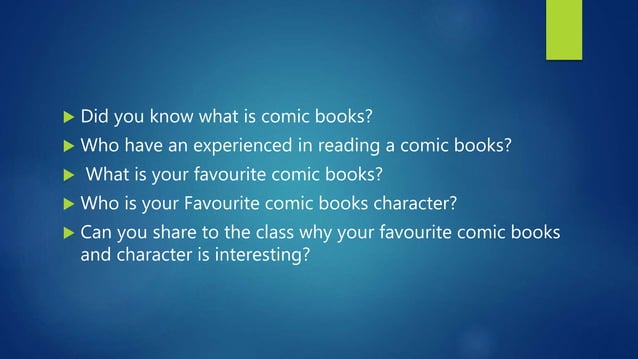 The golden age of comics | PPTX