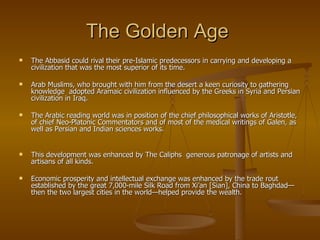 The golden age of islam | PPT