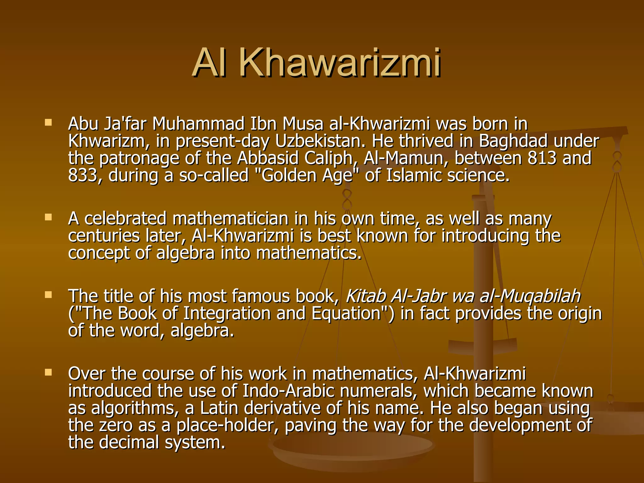 The golden age of islam2 | PPT