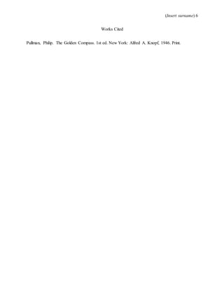 The golden compass rhetorical analysis (1) | DOCX