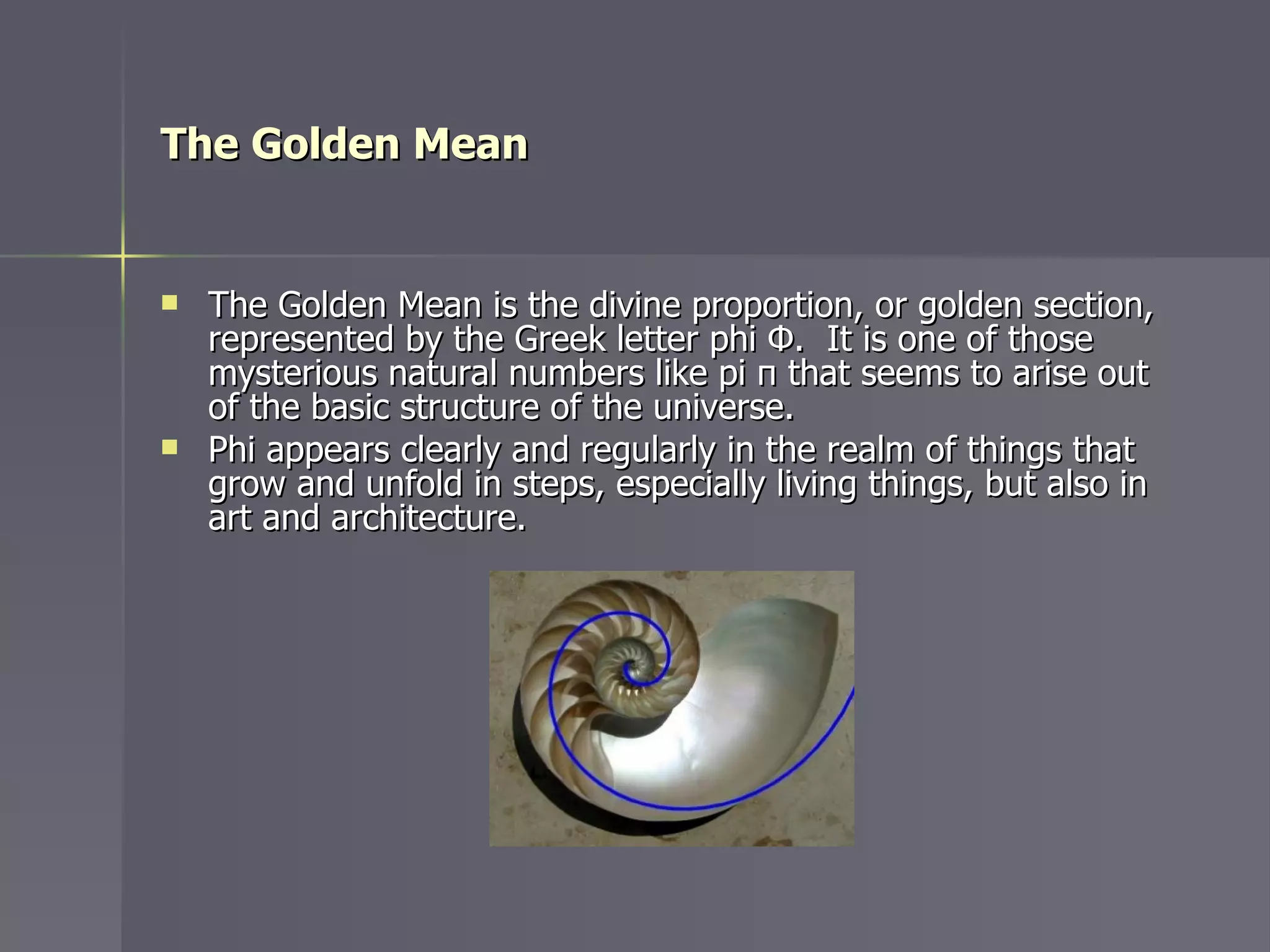 The Golden Mean | PPT
