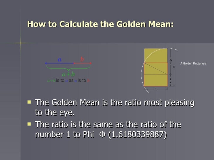 The Golden Mean