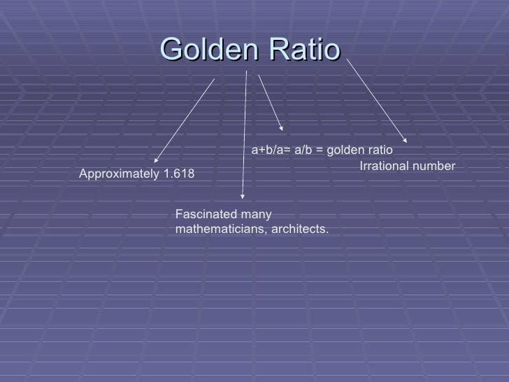 The golden ratio