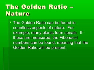 The Golden Ratio | PPT