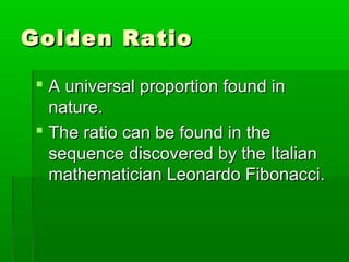 The Golden Ratio | PPT