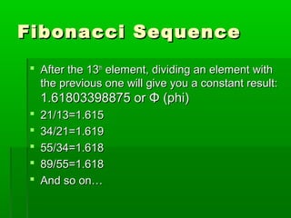The Golden Ratio | PPT