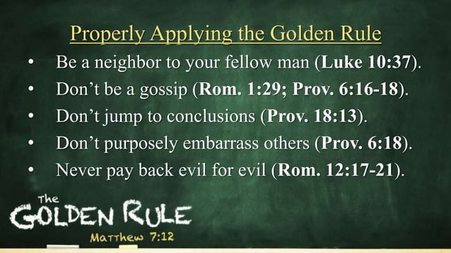 The golden rule | PPTX | Christianity | Religion & Spirituality
