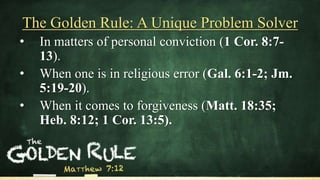The golden rule | PPTX | Christianity | Religion & Spirituality