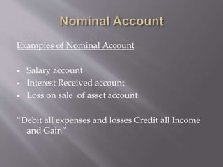 The golden rules in accounting or rules of debit and credit | PPTX
