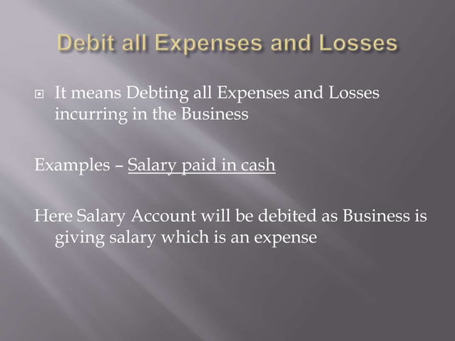 The golden rules in accounting or rules of debit and credit | PPTX ...