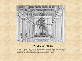 The gold ivory statue of athena | PPT