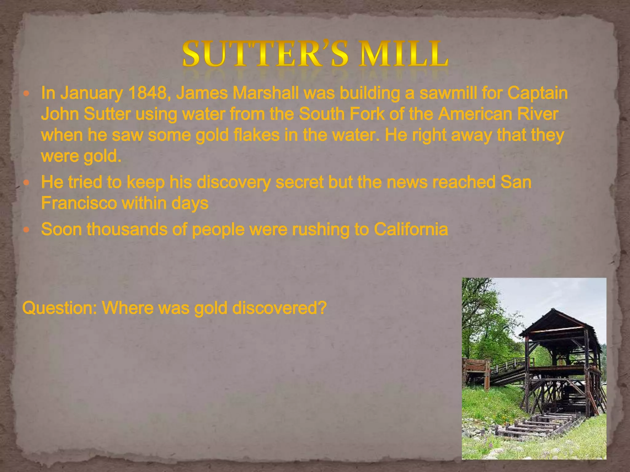 The Gold Rush Webquest | PPTX | Christianity | Religion & Spirituality